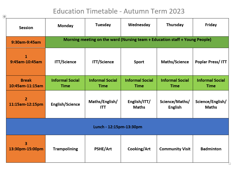 School Timetable